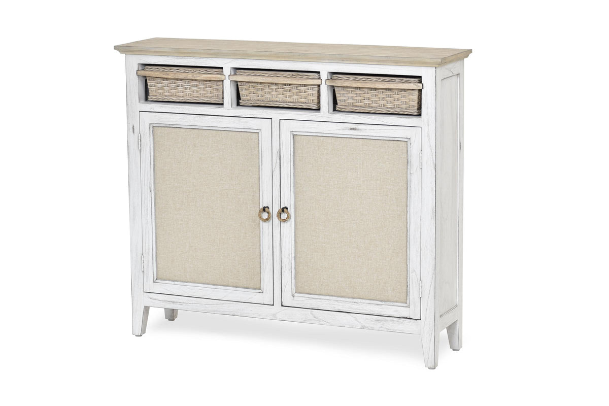 Captiva Island Entry Cabinet with Baskets — Coastal Woodworking and ...