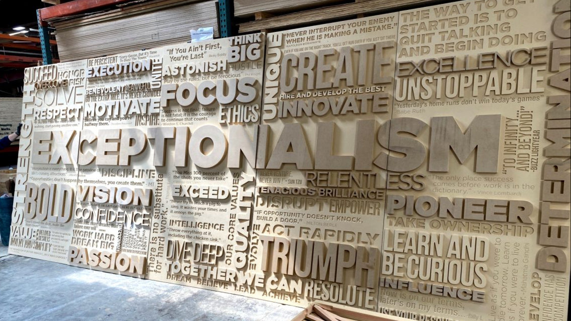 Custom CNC Signage – Coastal Woodworking and Concrete Design